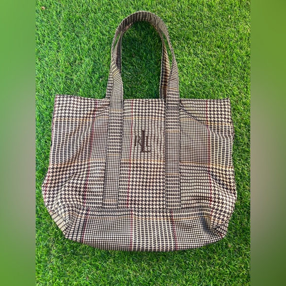 Ralph Lauren | Bags | Vintage Ralph Lauren Logo Embroidered Large Tote Bag | Poshmark